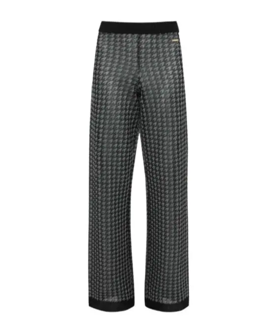 J.W.ANDERSON Check-pattern Logo-plaque Trousers