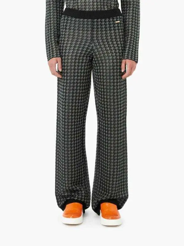 J.W.ANDERSON Check-pattern Logo-plaque Trousers