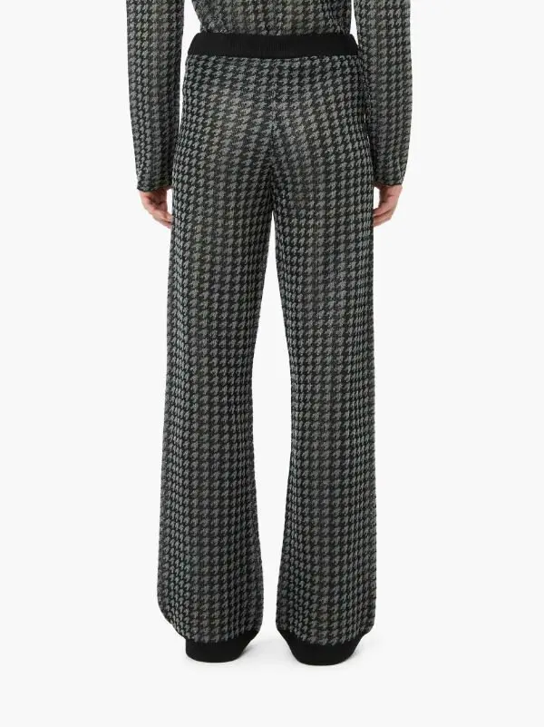 J.W.ANDERSON Check-pattern Logo-plaque Trousers