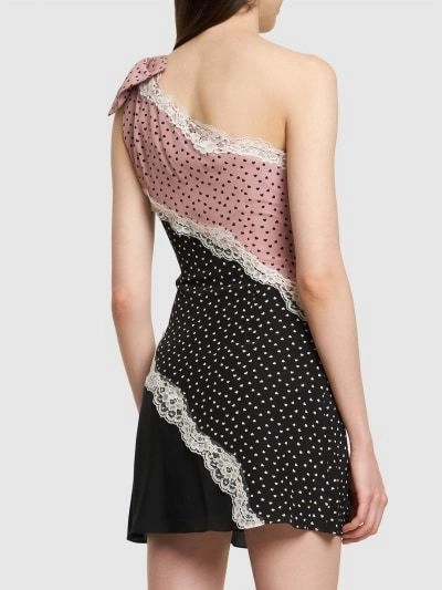Alessandra Rich Heart Printed Dress
