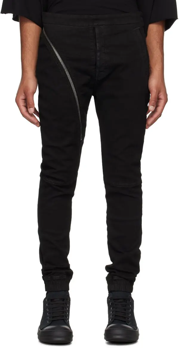 Rick Owens Aircut Decorative-zip Skinny Joggers