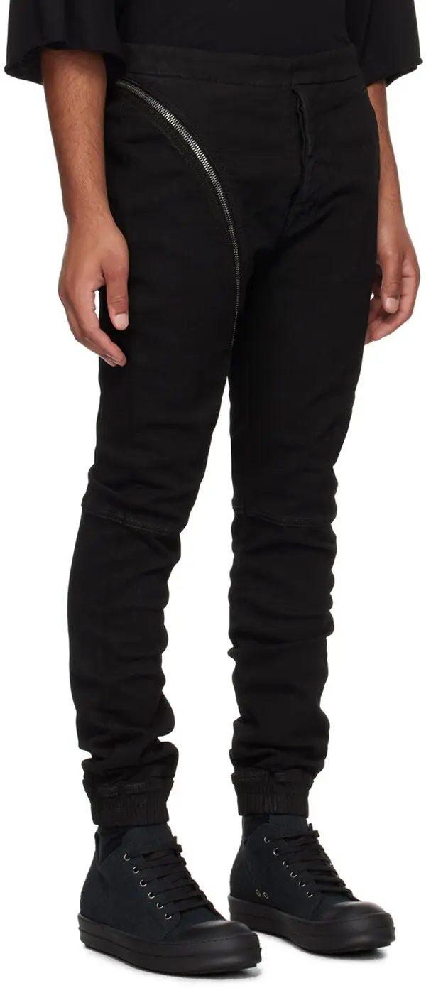Rick Owens Aircut Decorative-zip Skinny Joggers