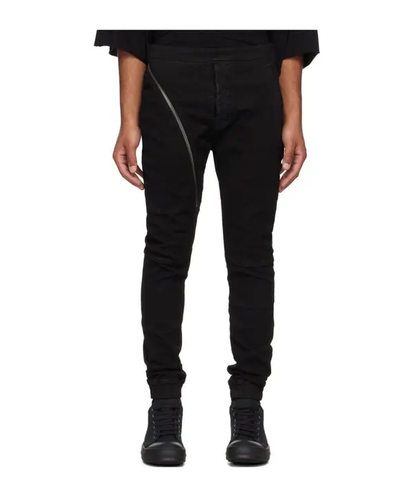 Rick Owens Aircut Decorative-zip Skinny Joggers