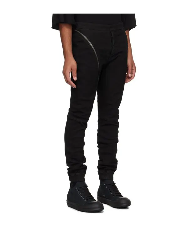 Rick Owens Aircut Decorative-zip Skinny Joggers