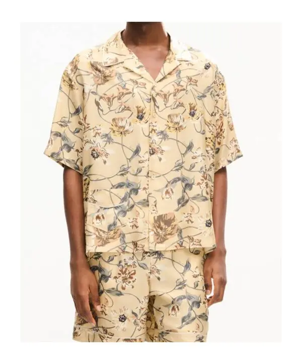 Kenzo Floral Short-sleeve Shirt - Light Brown