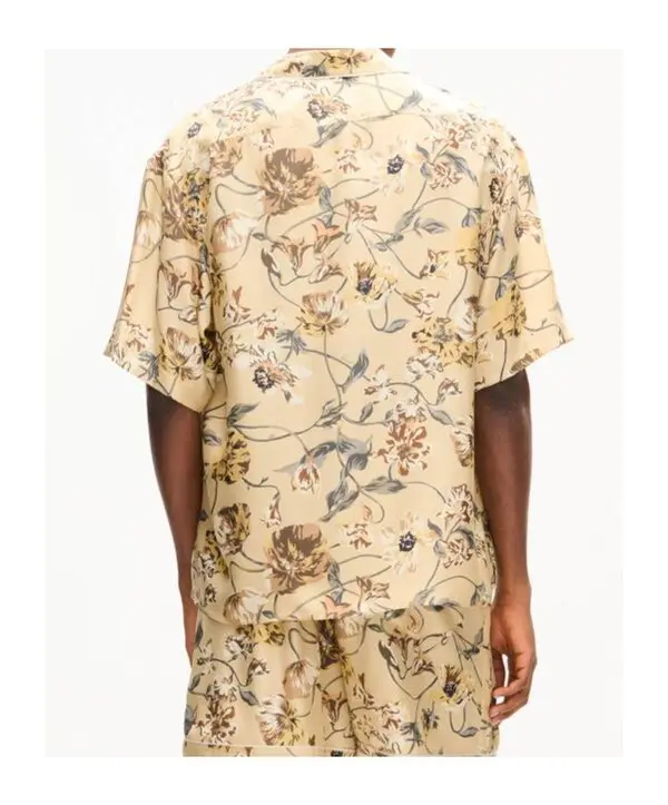 Kenzo Floral Short-sleeve Shirt - Light Brown