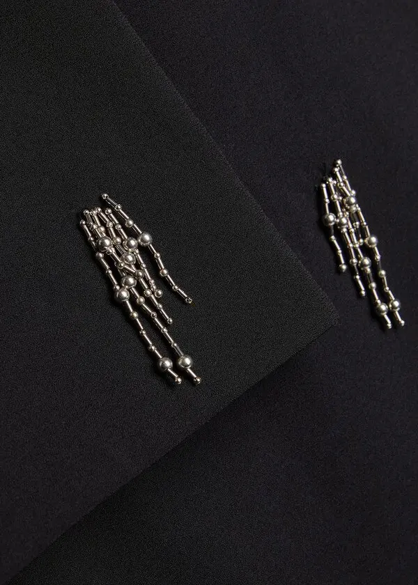 Simkhai Coretta Embellished Crepe Midi Dress