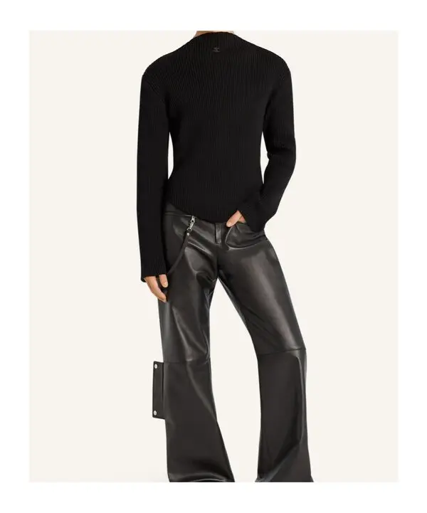 COURREGES Courrèges Ribbed-knit Boatneck Jumper