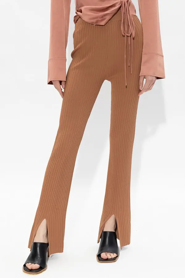 Nanushka High-waist Front-slit Leggings