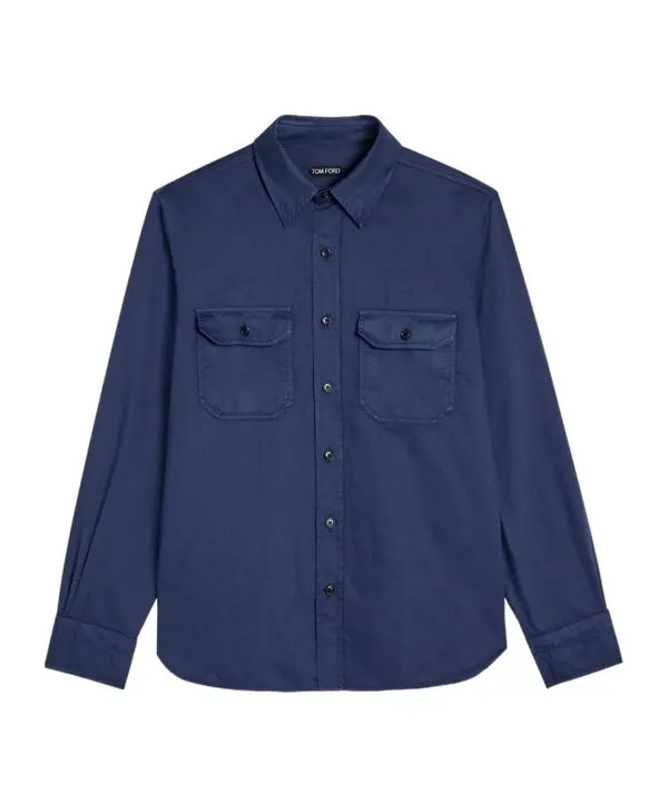 TOM FORD Cotton And Linen-blend Shirt