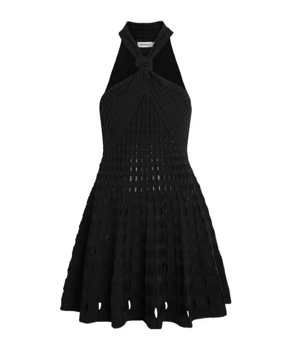 Simkhai Jenna Textured Knit Mini Dress - Black
