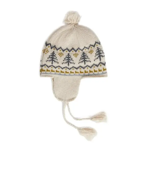 Bonpoint Fair Isle Knit Pom-pom Beanie