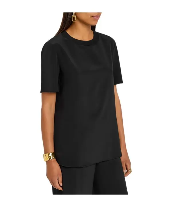 JOSEPH Silk-crepe T-shirt
