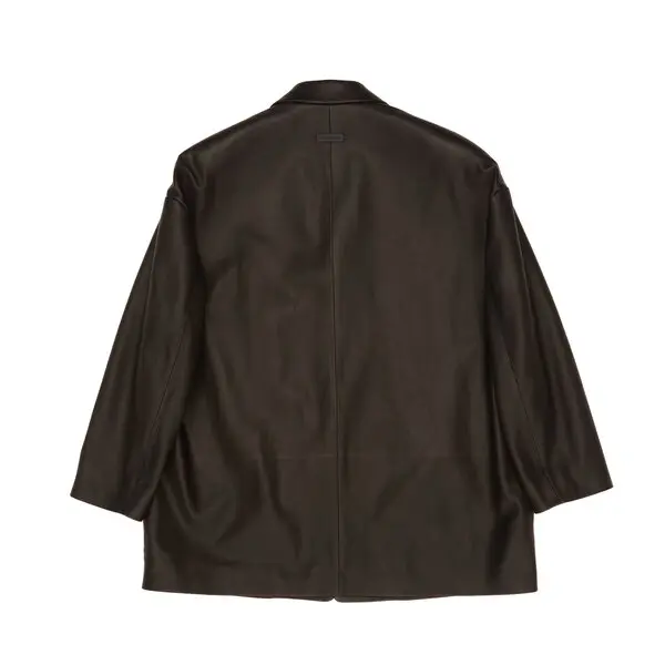 Fear Of God Single Breasted Leather Jacket