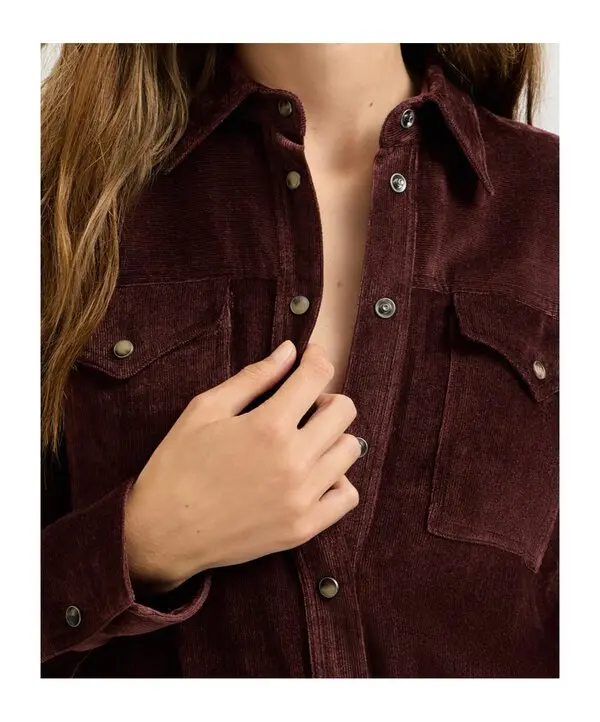 Brunello Cucinelli Fluid Corduroy Belted Shirt Dress