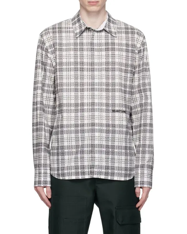 Helmut Lang Plaid Long-sleeved Shirt