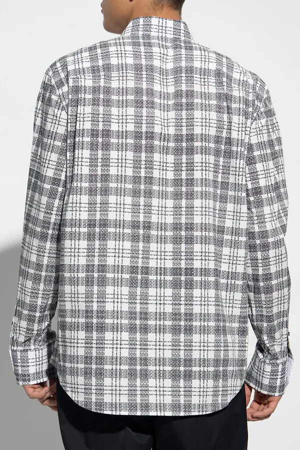 Helmut Lang Plaid Long-sleeved Shirt