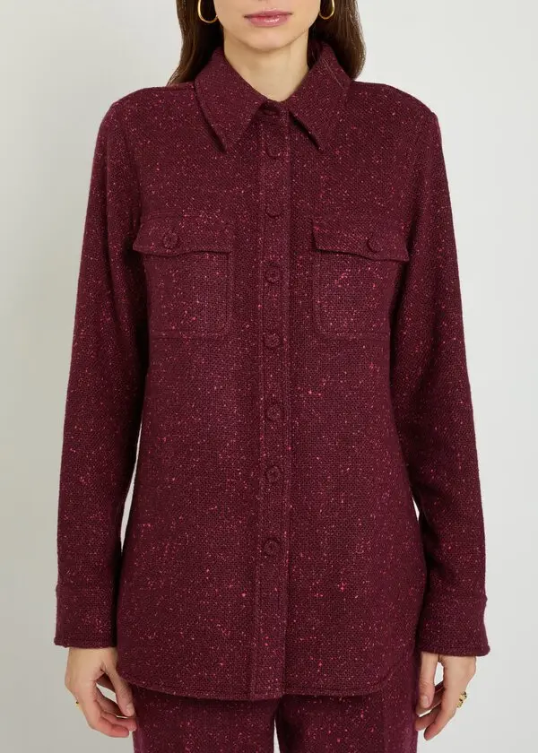 Gabriela Hearst Speckled Wool-blend Shirt