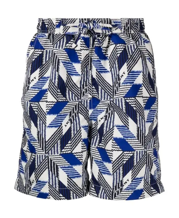 Isabel Marant Étoile Geometric Print Swim Shorts