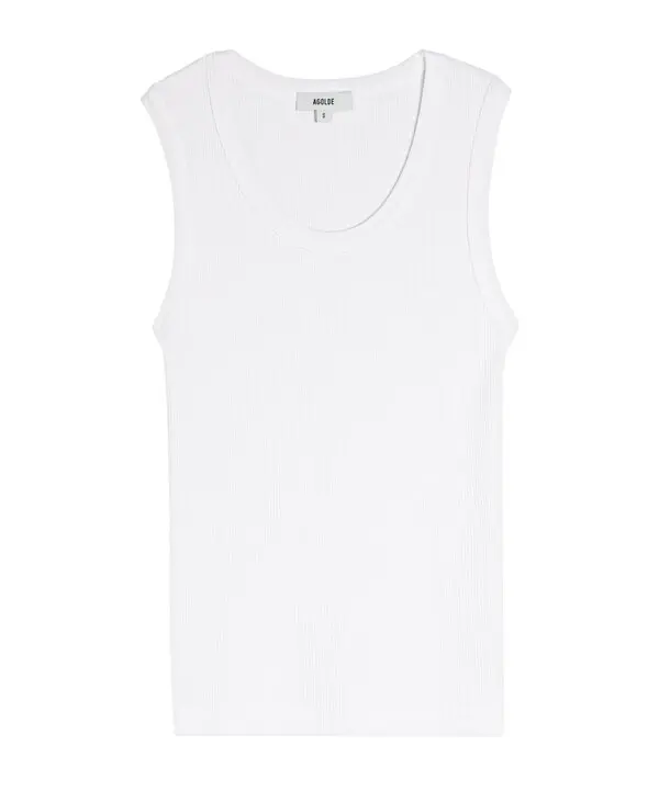 AGOLDE Poppy Ribbed Cotton-blend Tank