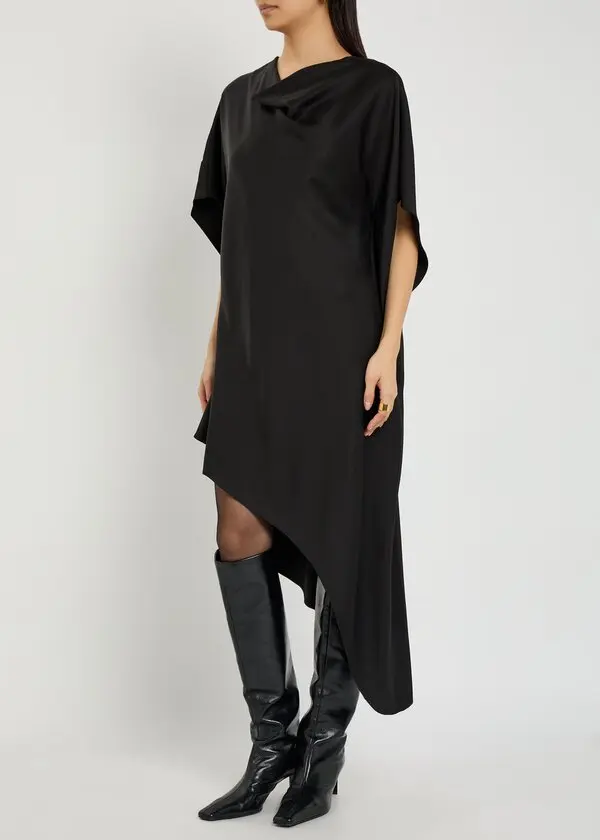 Simkhai Sadia Asymmetric Satin Mini Dress