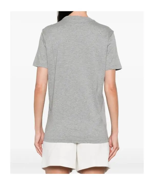 Prada Logo-patch T-shirt - Hemp Gray