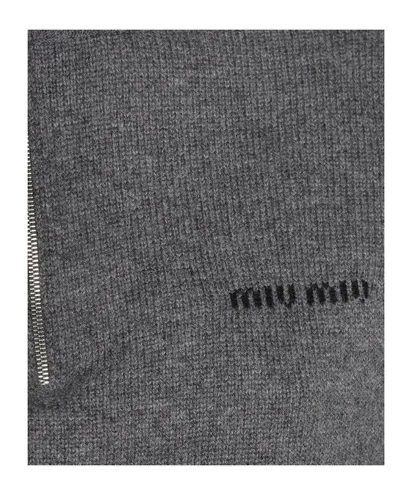 Miu Miu Cashmere Half-zip Sweater