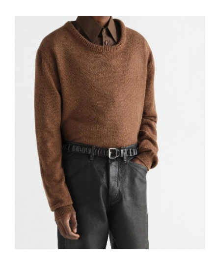 LEMAIRE Crew-neck Sweater In Alpaca Wool Blend