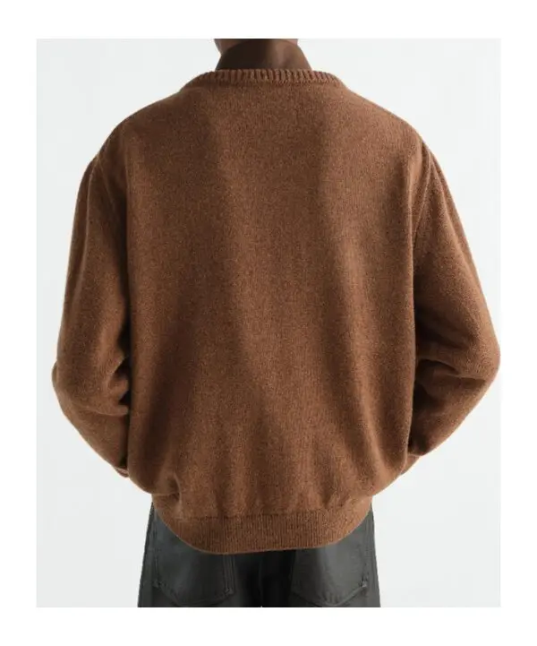 LEMAIRE Crew-neck Sweater In Alpaca Wool Blend