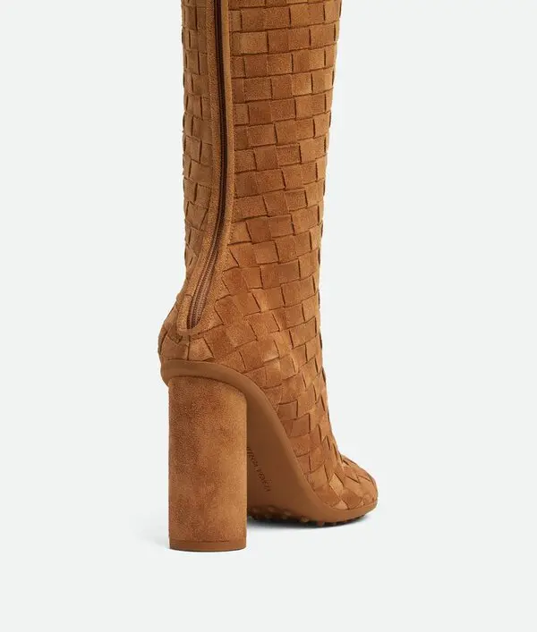 Bottega Veneta Woven Knee High Boots
