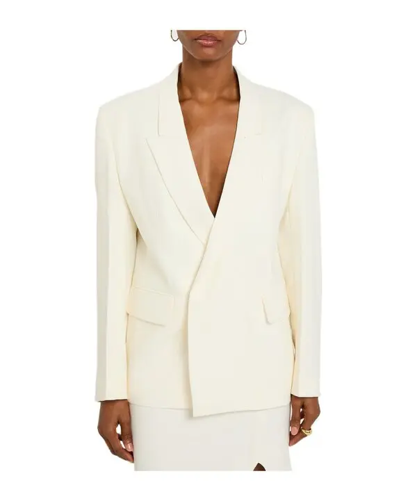 Victoria Beckham Double-breasted Twill Blazer