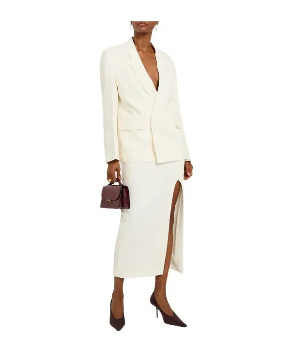 Victoria Beckham Double-breasted Twill Blazer