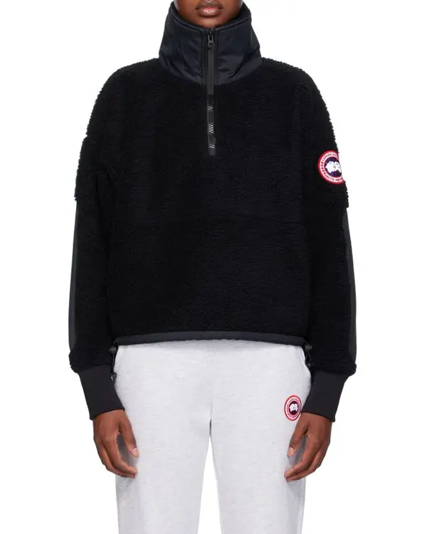 Canada Goose Stand Collar Zip-up Fleece Hoodie