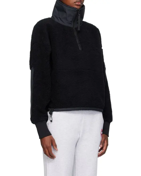 Canada Goose Stand Collar Zip-up Fleece Hoodie