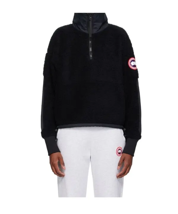 Canada Goose Stand Collar Zip-up Fleece Hoodie