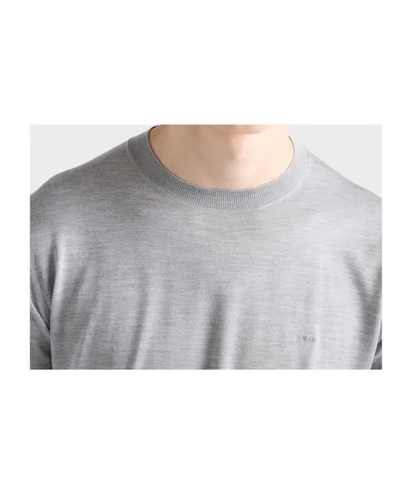 Prada Short-sleeved Silk Crew Neck Sweater