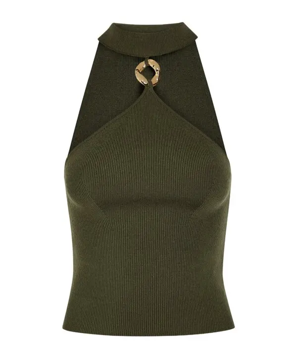 Simkhai Renlen Halterneck Merino Wool Top