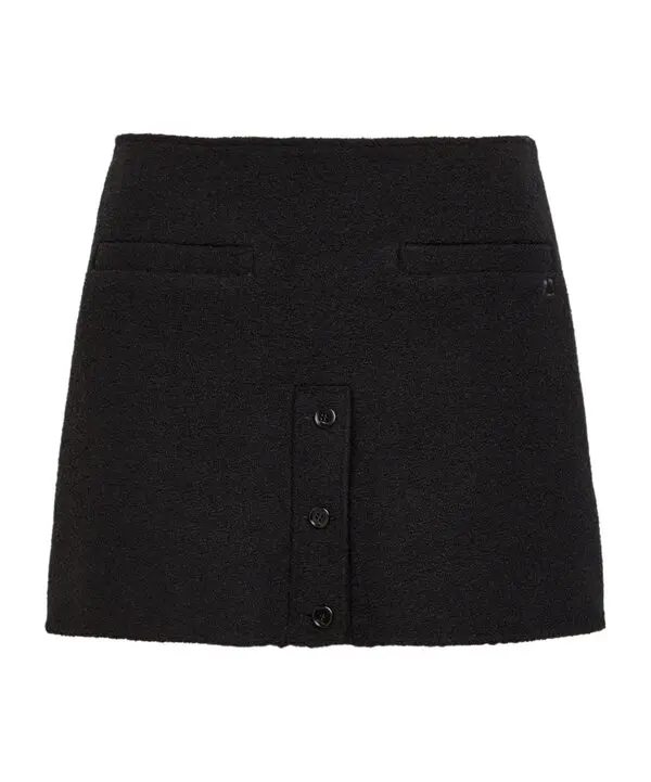 COURREGES Logo Embroidered Mini Skirt