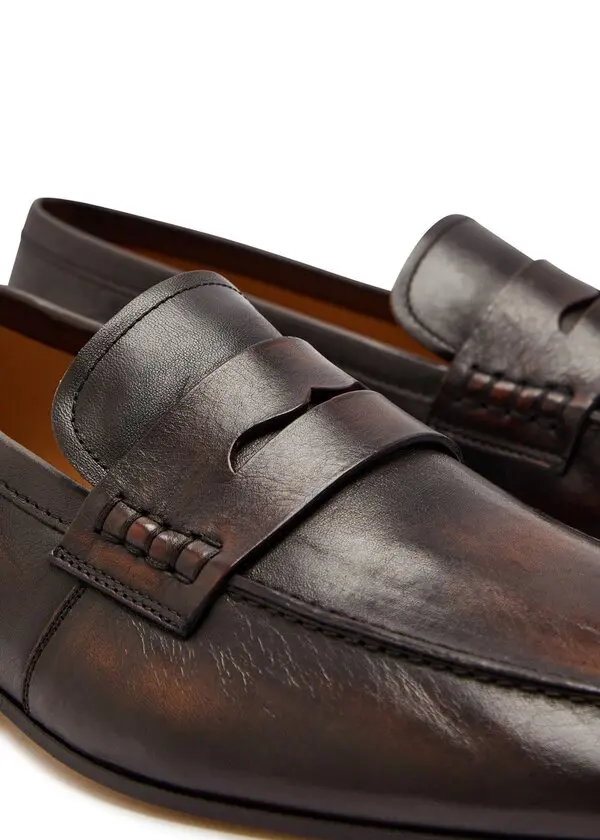 Dries Van Noten Leather Loafers