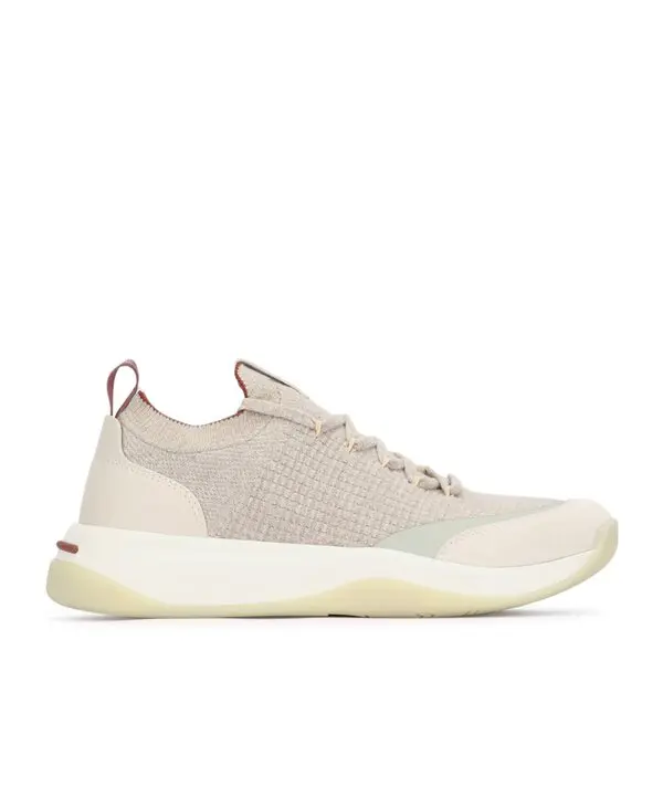 Loro Piana Round-toe Casual Sneakers - White
