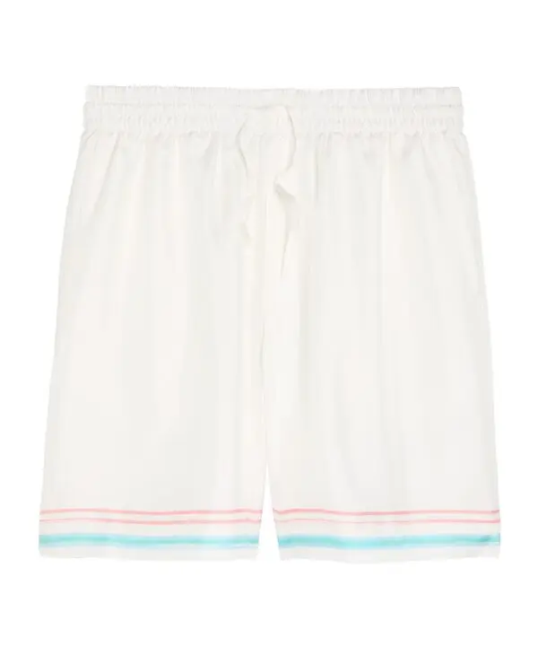 Casablanca Dance Joy Printed Silk Shorts