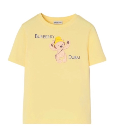 Burberry Dubai Bear Cotton T-shirt - Straw Yellow
