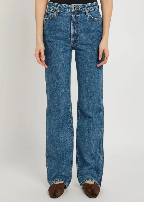 Khaite Straight Leg Jeans