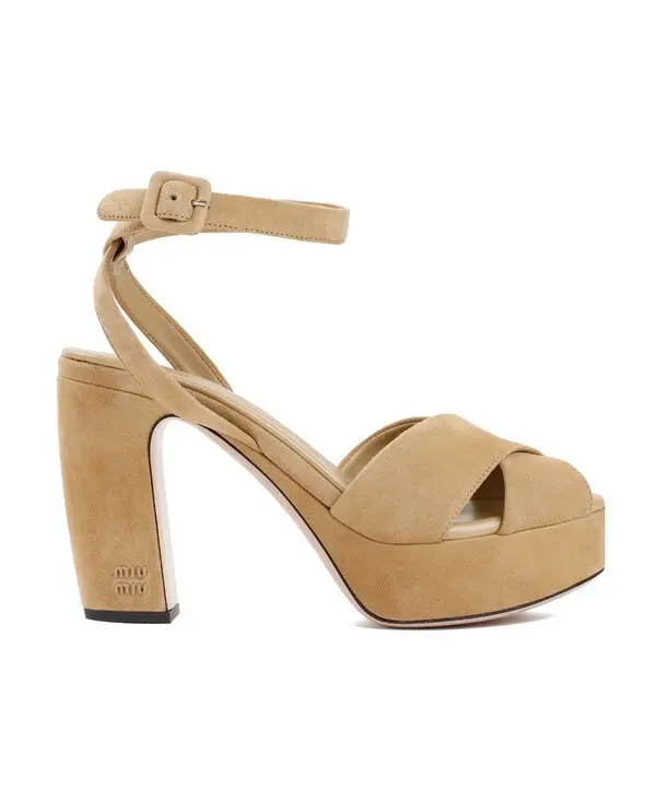 Miu Miu Open-toed High-heeled Sandals
