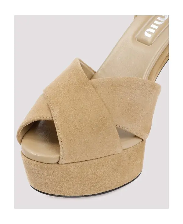 Miu Miu Open-toed High-heeled Sandals