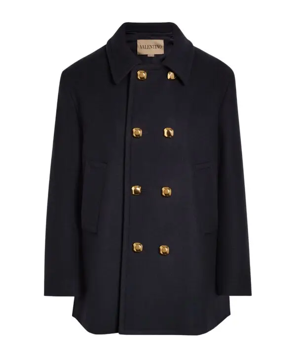 Valentino Garavani Double-breasted Wool Peacoat