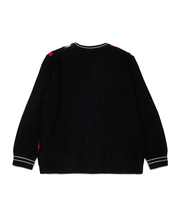 DIESEL® V-neck Argyle Knit Cardigan