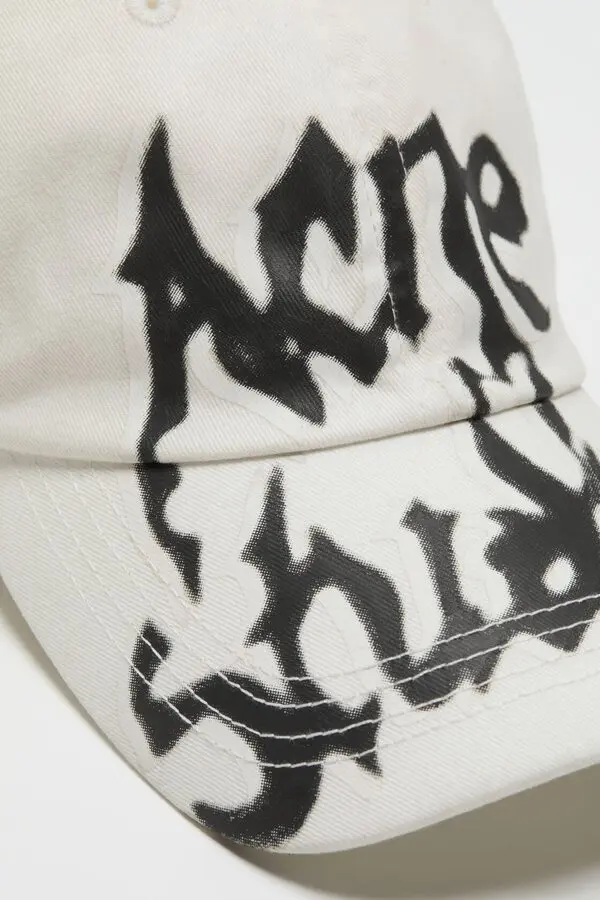 Acne Studios Logo Print Baseball Cap
