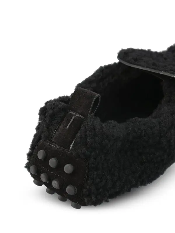 TOD'S Shearling Slip-on Loafers