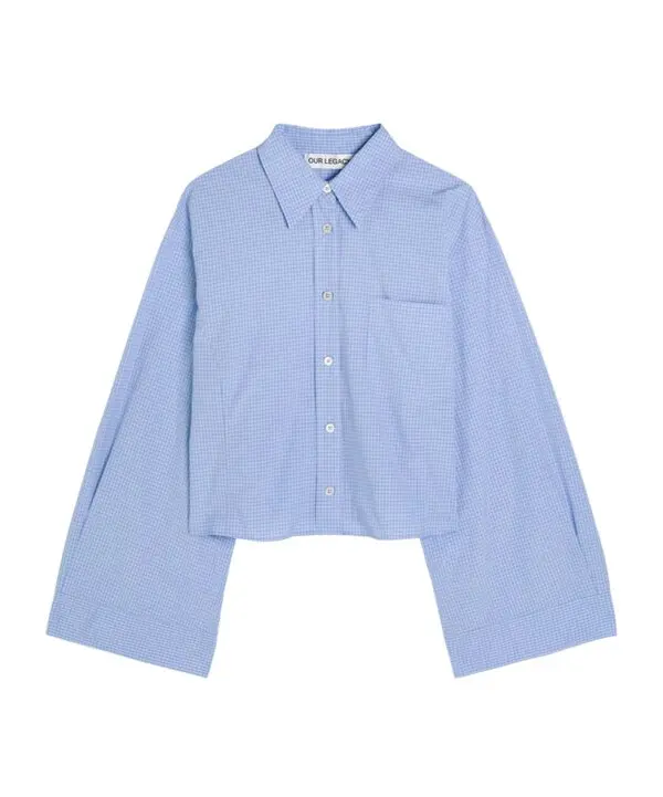 Our Legacy Balloon Checked Cotton-poplin Shirt